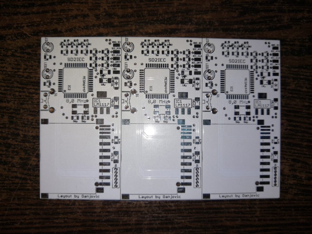Печатная плата SD2IEC #128 — ЧипКин
