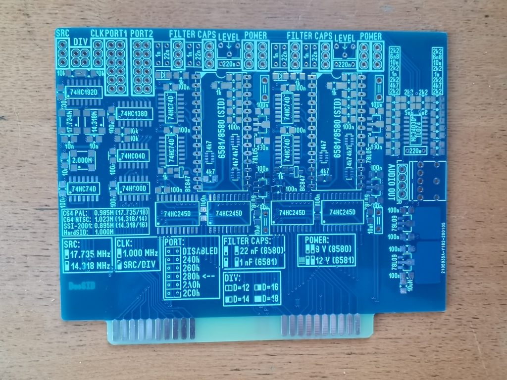 Печатная плата DuoSID(не тестировалась) — CHIPkin