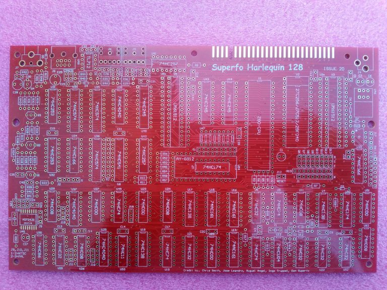 Печатная плата Harlequin 128 rev. 2D — CHIPkin